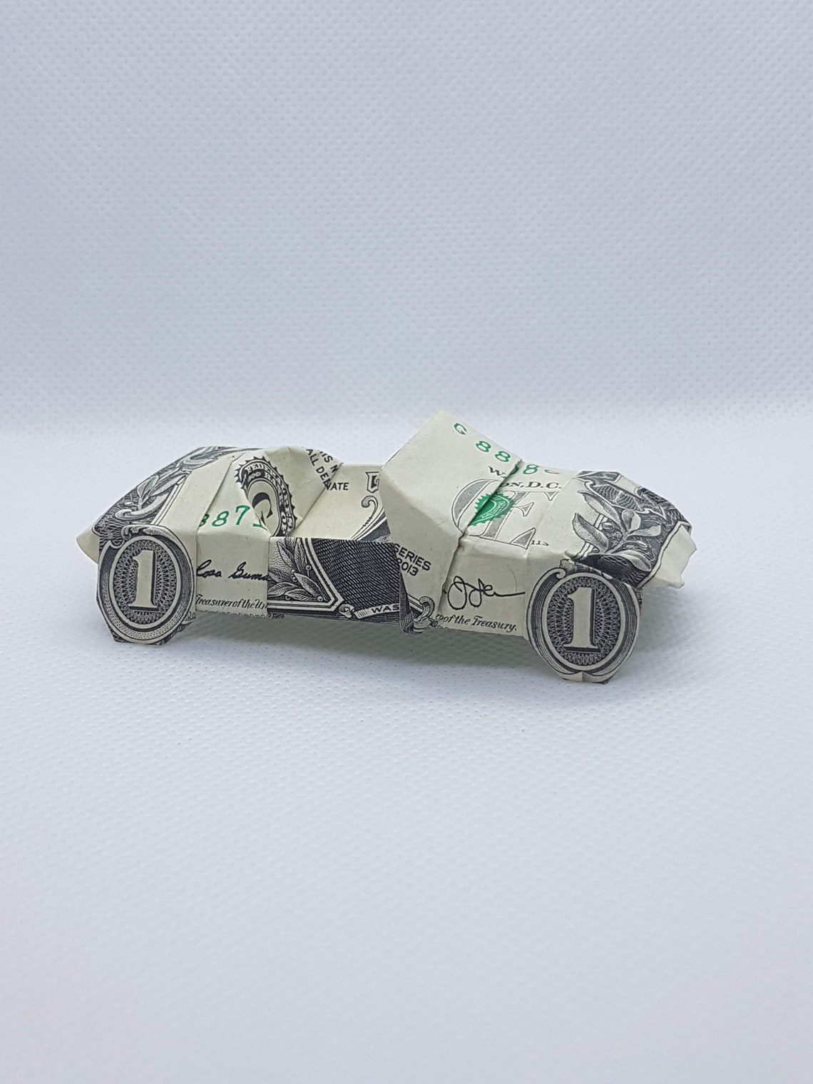 Dollar Money Origami Car Etsy