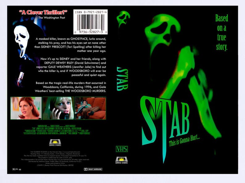STAB (scream) - VHS Cover - Etsy