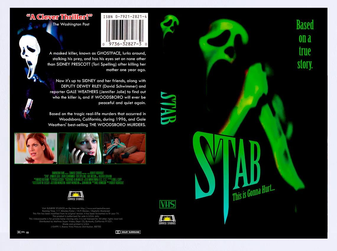 STAB (scream) - VHS Cover - Etsy