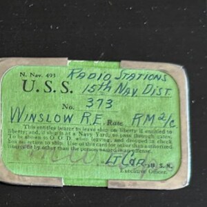 Antique 1938 Pre-wwii USN United States Navy Radio Operator ID Cards - Etsy