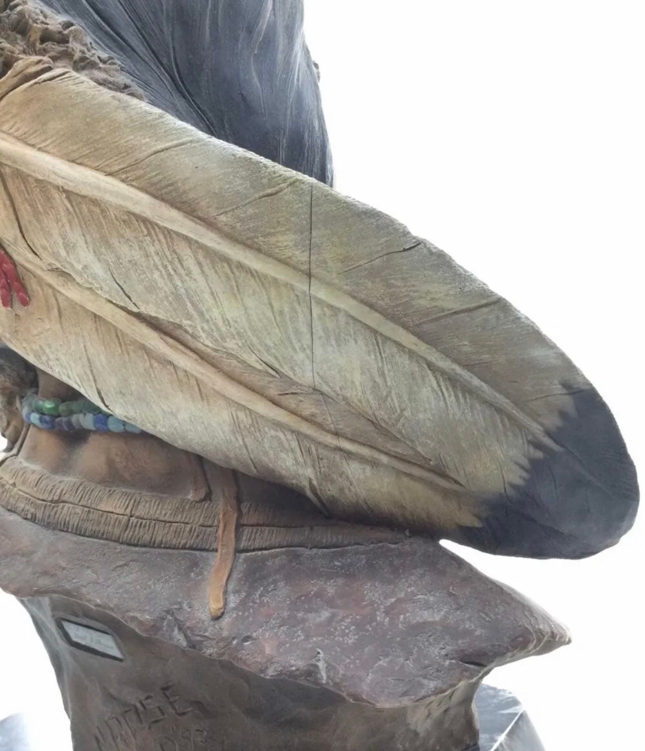 Vintage Neil J. Rose “he of the Earth” Indian Sculpture Bust Signed 332 ...