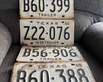 Texas License Plate 1965 - Etsy