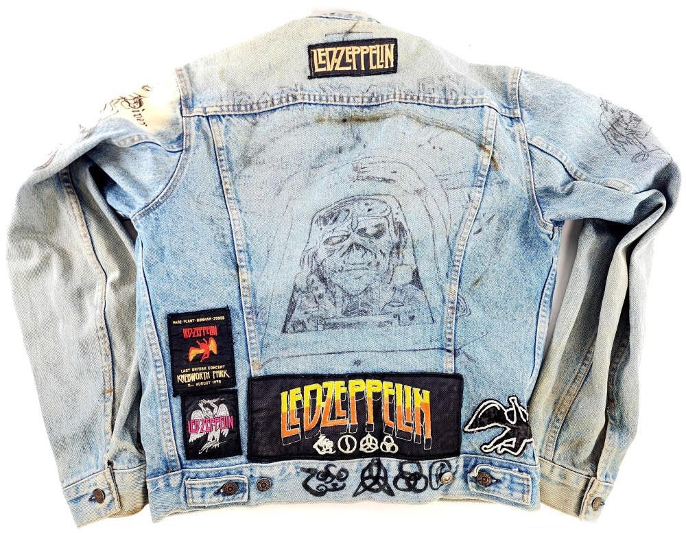 Vintage Levis Led Zeppelin Denim Jacket Graphic Music Patches 1/1 on ...