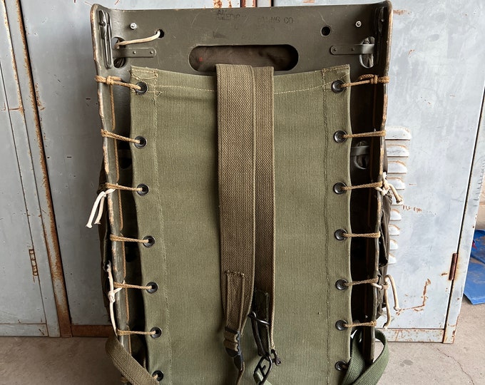 Antique American Seating Co WWII Military Pack Board Frame/board 1944 ...