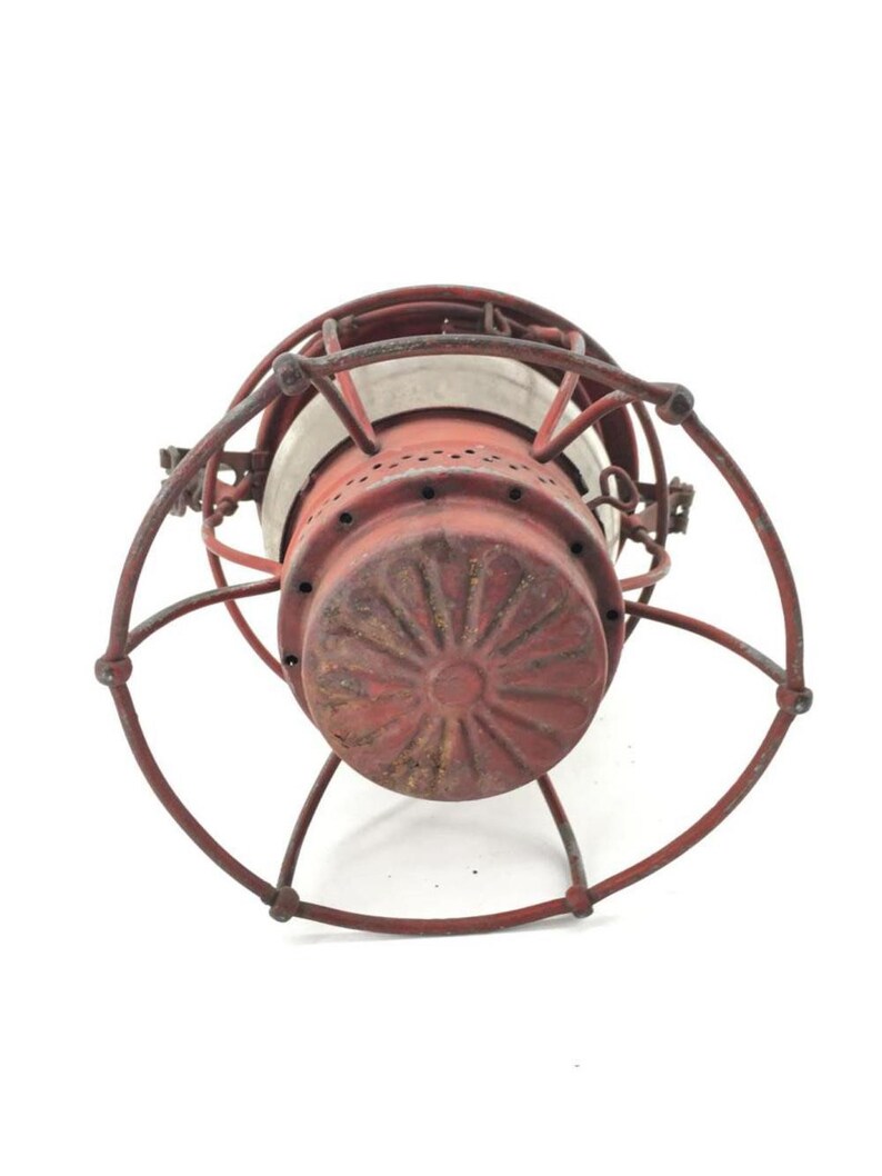 Antique Adlake No 250 Red Railroad Lantern Chicago St. Paul Minneapolis ...