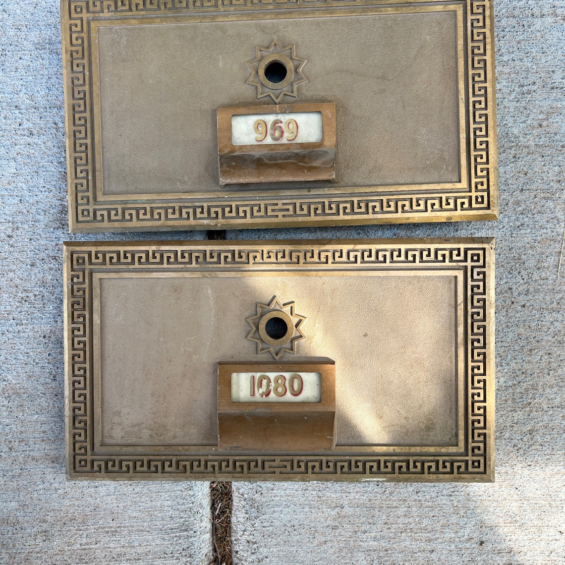 ONE Antique Brass US Post Office Mail Box Door ORO Mfg 11”x6.25” - Etsy