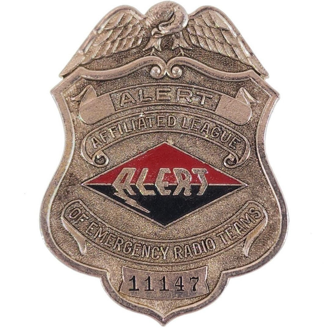 Vintage Obsolete Affiliated League of Emergency Radio Teams Badge - Etsy