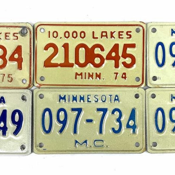 Antique Minnesota License Plate - Etsy