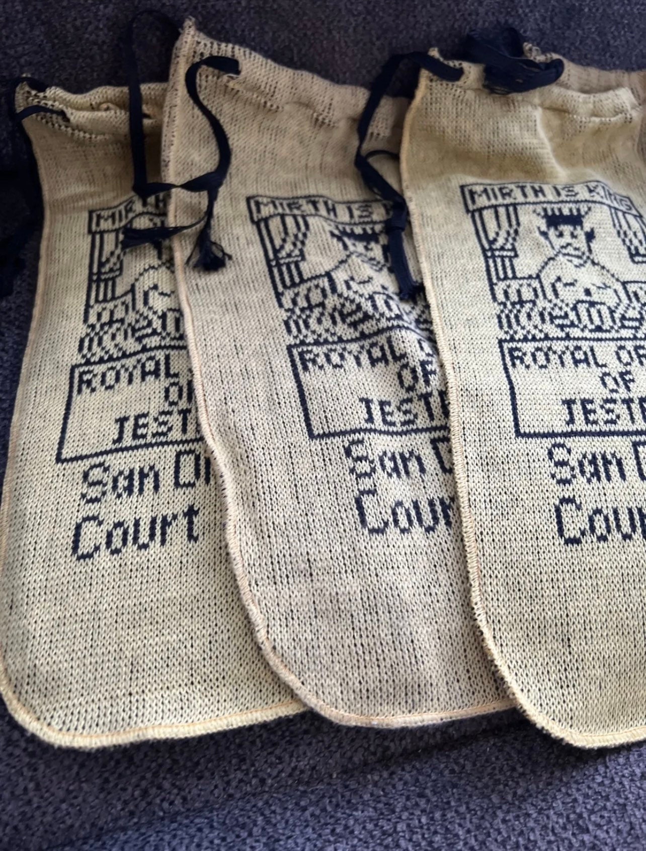 1 Vintage Mirth is King Royal Order of Jesters Drawstring Bag 1/1 on ...