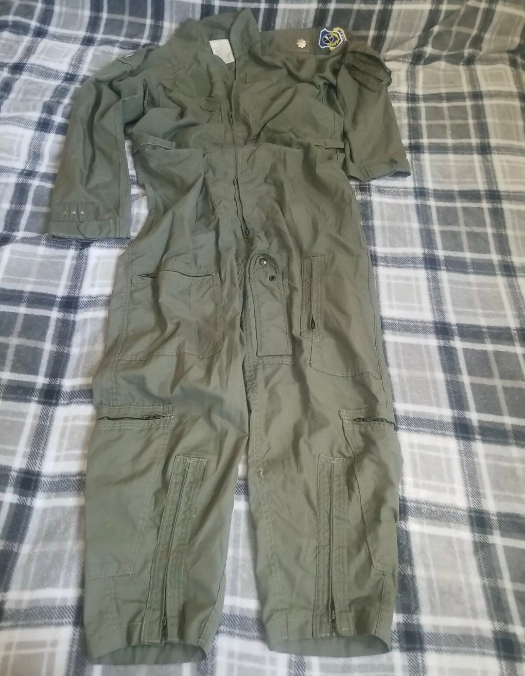Vintage USAF 44R Coveralls Flyers Suit Fire Resistant 27/p Greenbrier ...
