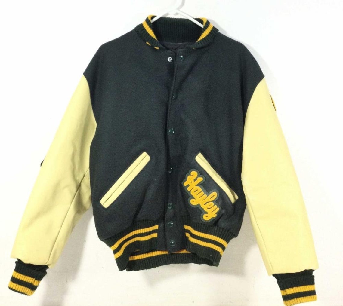 Vintage Varsity Letterman Jacket Peoria High School Black Panthers ...