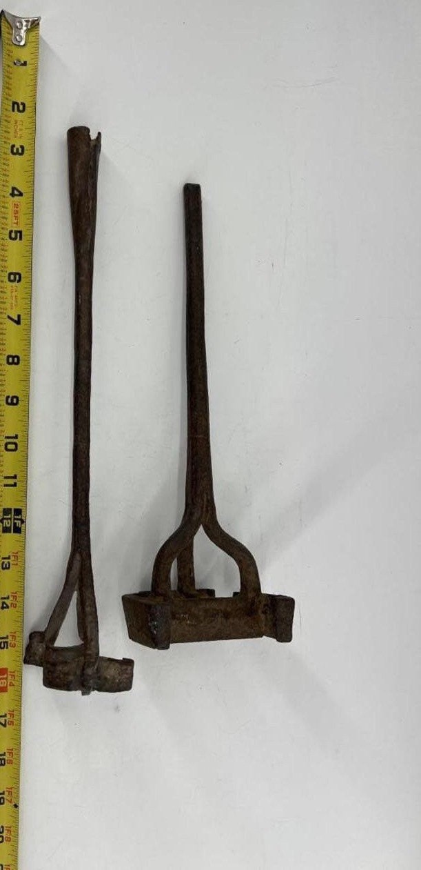 2 Antique Branding Iron Cattle Cowboy Primitive Authentic - Etsy