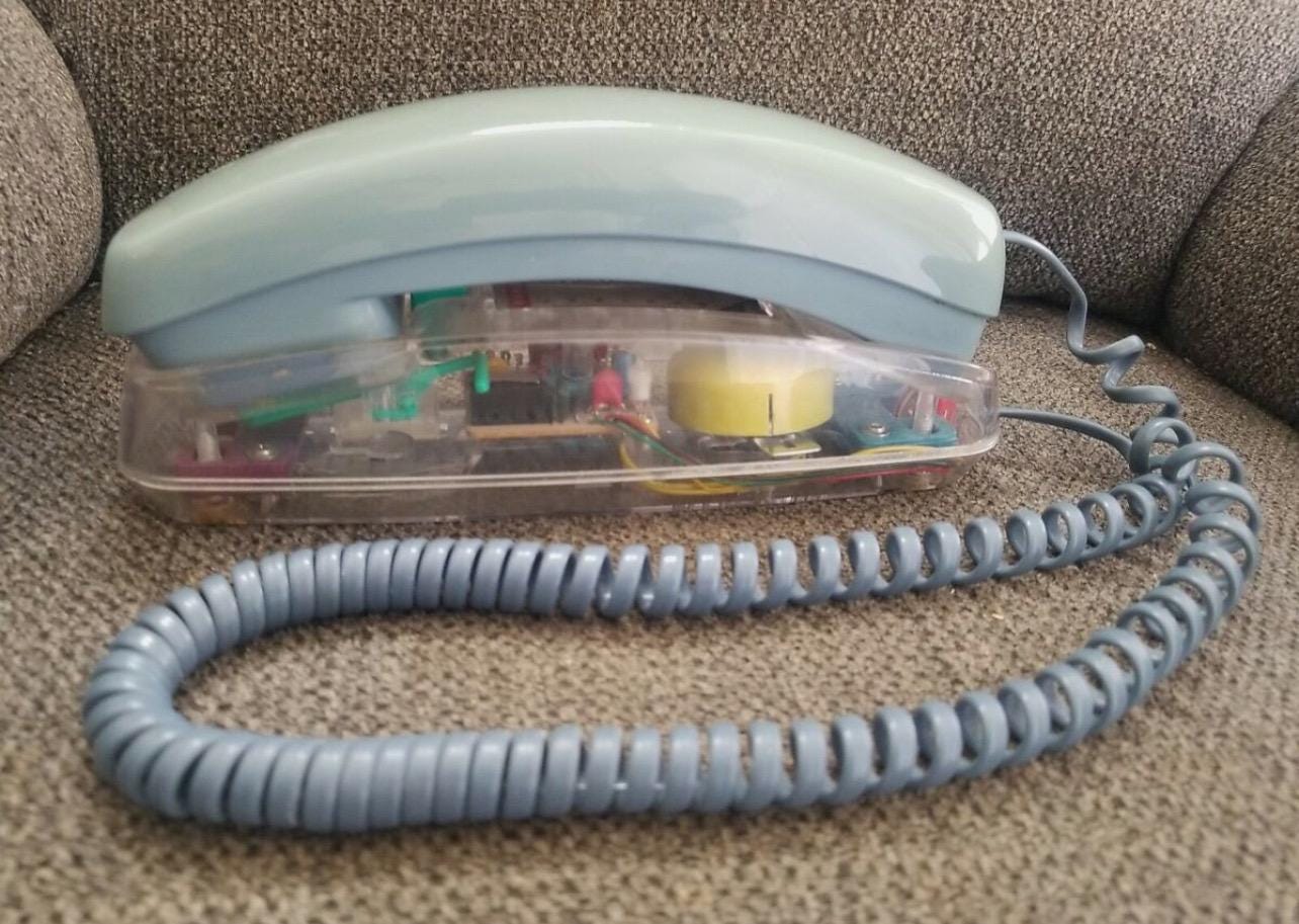 Vintage Conairphone Clear See Through Transparent Phone Metrophone - Etsy