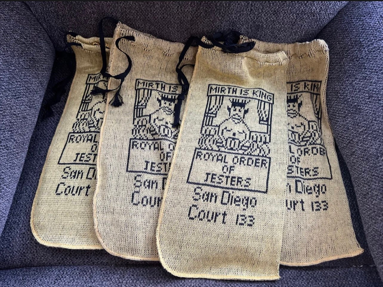 1 Vintage Mirth is King Royal Order of Jesters Drawstring Bag 1/1 on ...