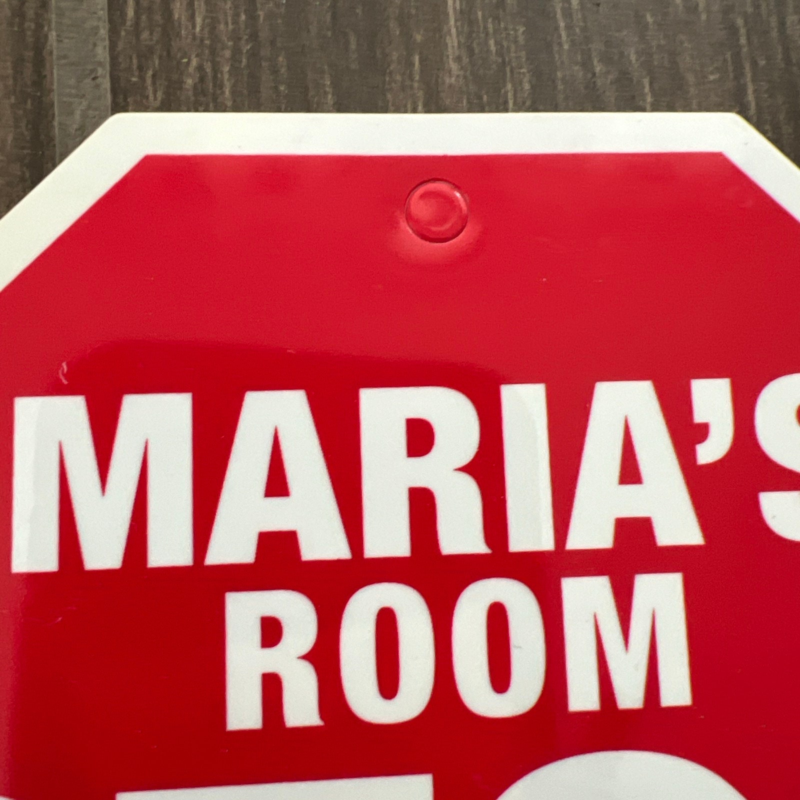 ONE Kids Room 6” Hanging Stop Sign Do Not Enter Many Names Available - Etsy