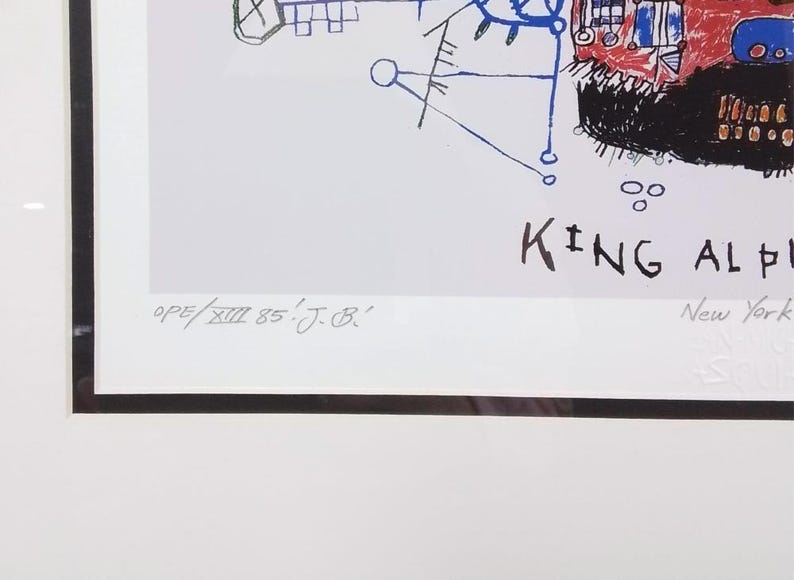 Vintage Jean-michel Basquiat King Alphonso Portfolio Print Signed ...