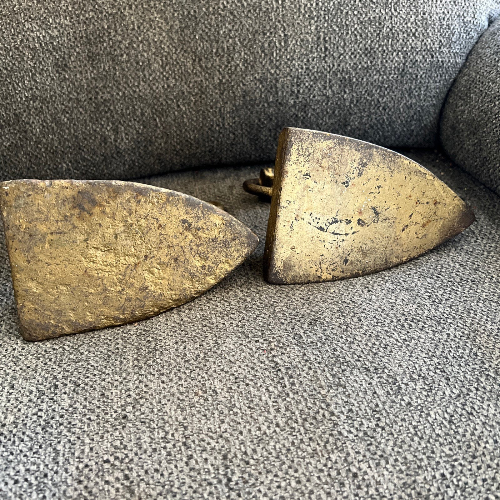 5 Antique Gold Cast Iron Sad Flat Clothes Iron Amish #6, 7 One Black - Etsy