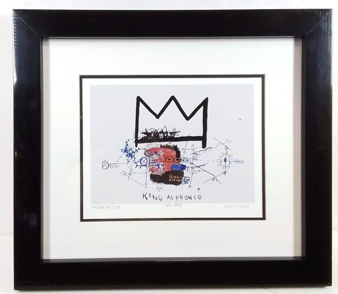 Vintage Jean-michel Basquiat King Alphonso Portfolio Print Signed Numbered Provenance - Etsy