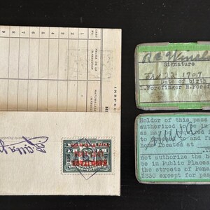 Antique 1938 Pre-wwii USN United States Navy Radio Operator ID Cards - Etsy