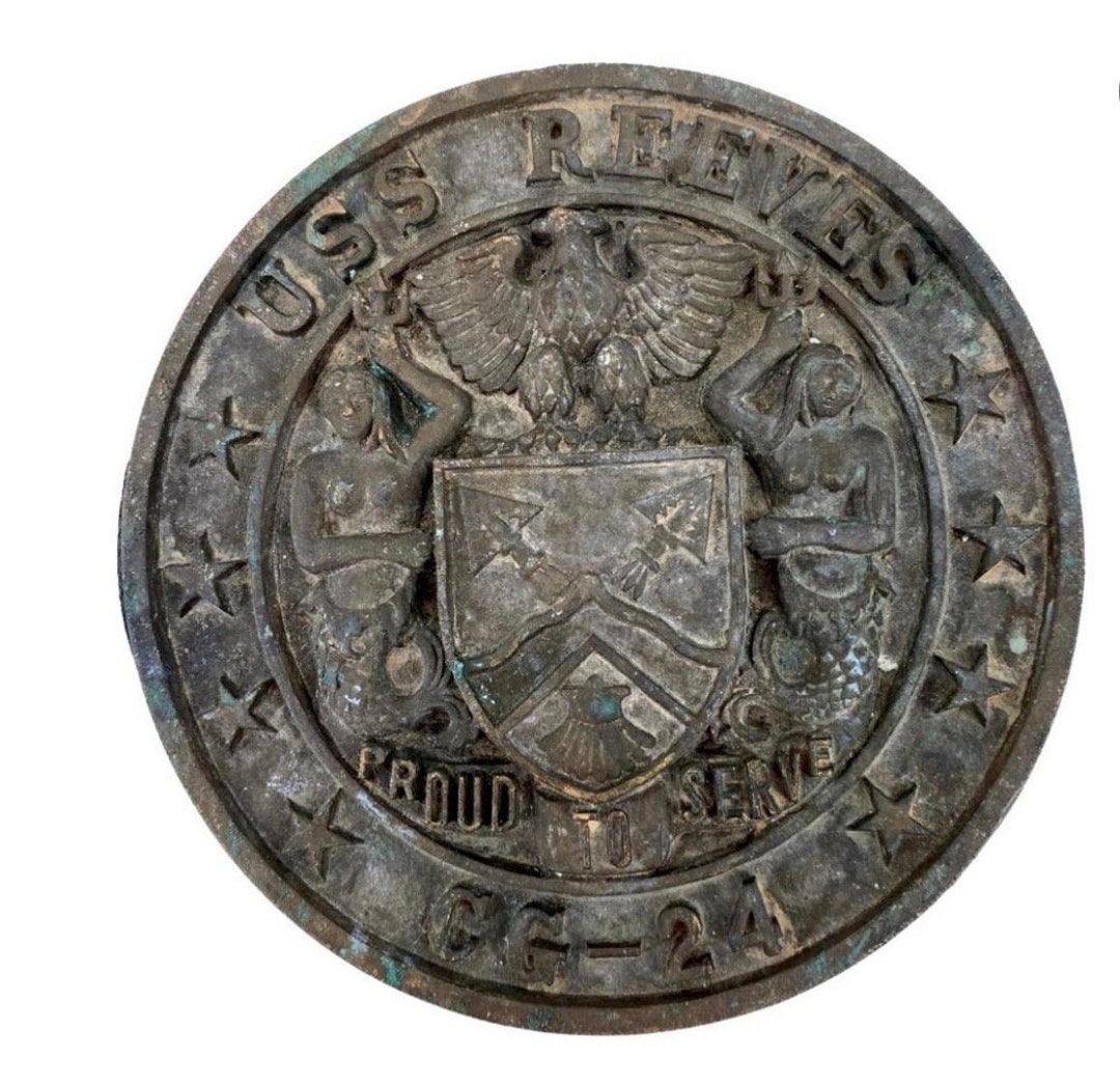 Vintage Bronze USS Reeves GG24 Proud Serve United States Navy - Etsy