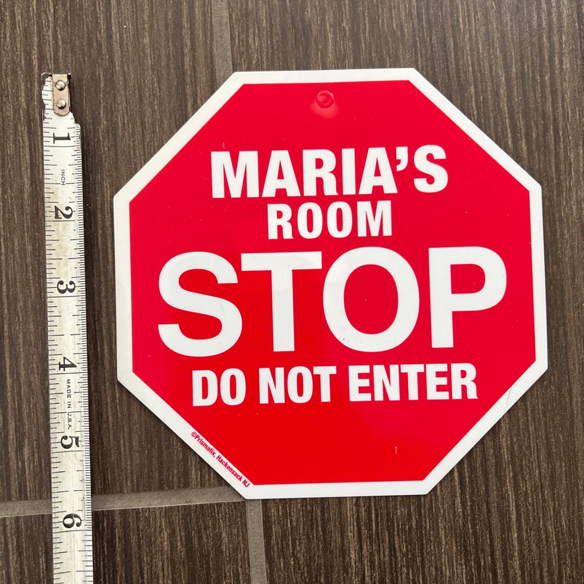 ONE Kids Room 6” Hanging Stop Sign Do Not Enter Many Names Available - Etsy