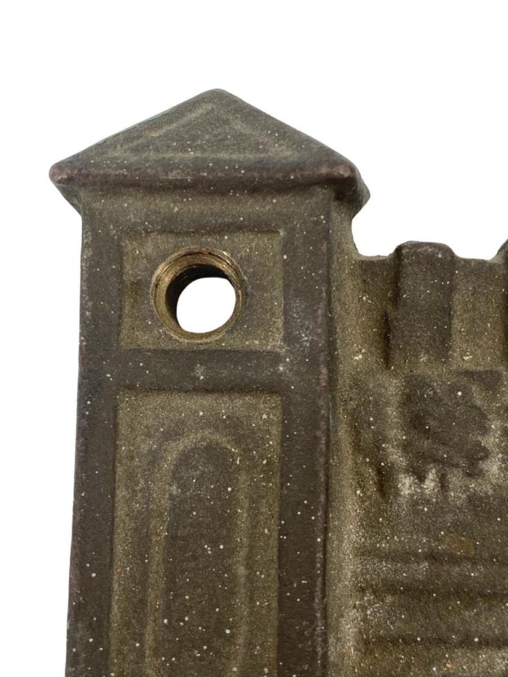 Antique Train Conductor Traveler Bags Brass Cast Iron Wall Plaque 1/1 ...