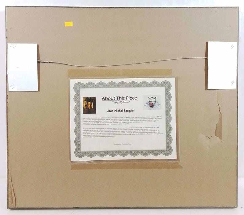 Vintage Jean-michel Basquiat King Alphonso Portfolio Print Signed ...