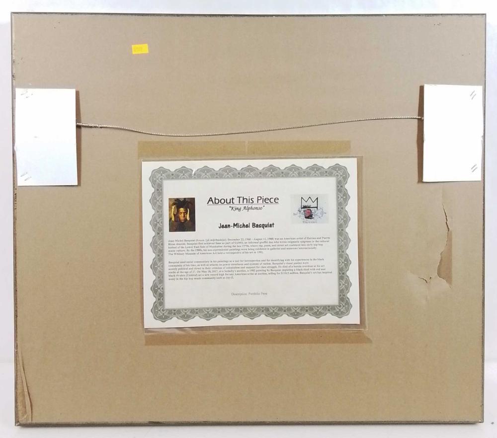 Vintage Jean-michel Basquiat King Alphonso Portfolio Print Signed ...