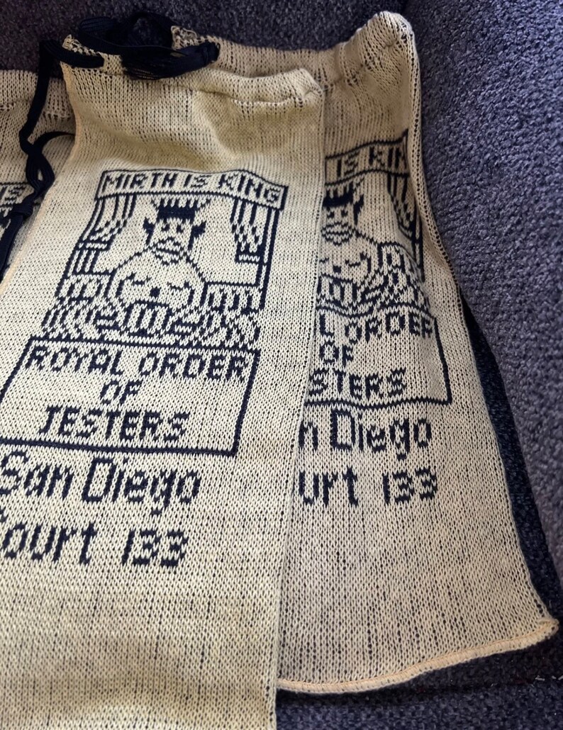 1 Vintage Mirth is King Royal Order of Jesters Drawstring Bag 1/1 on ...
