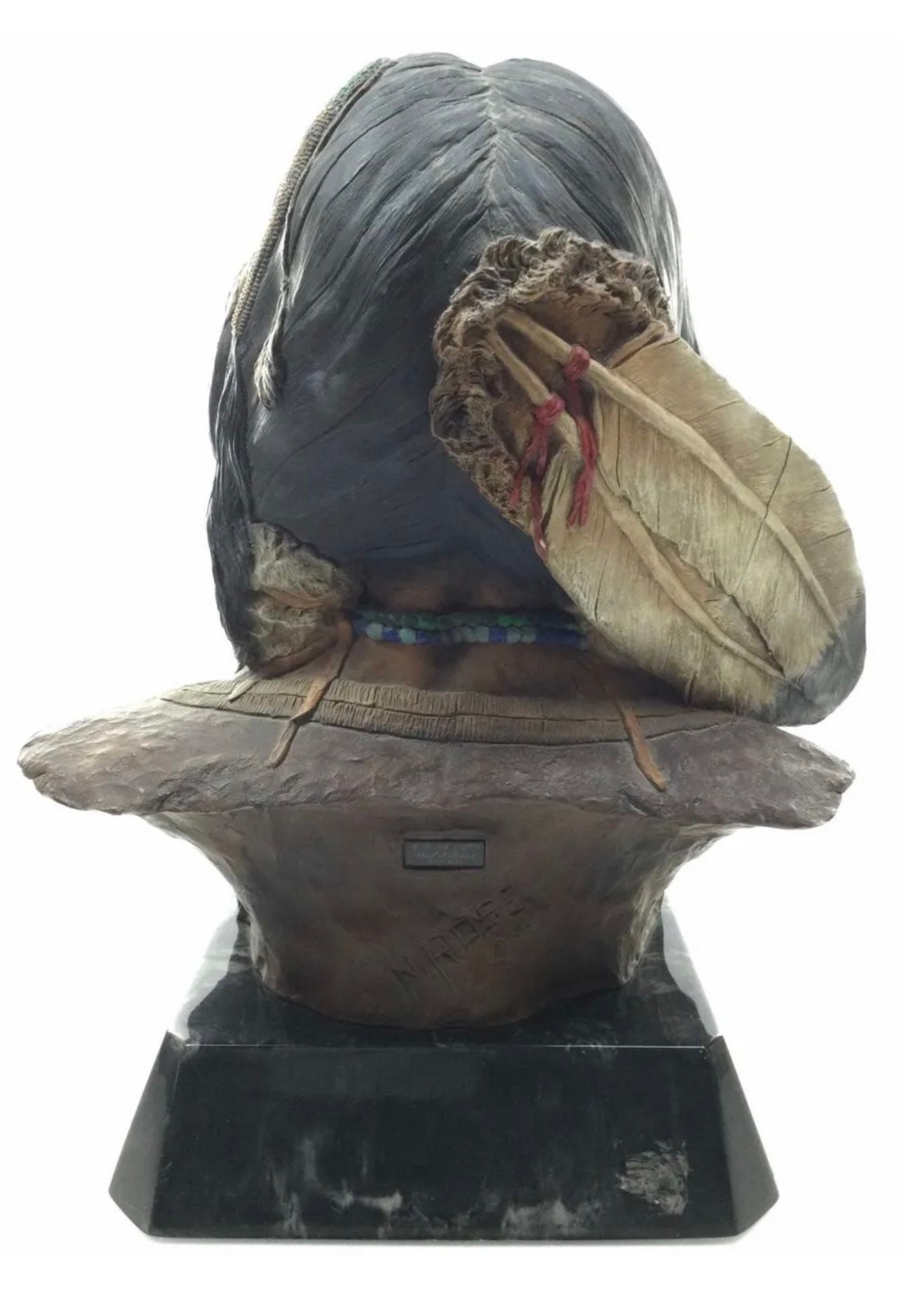 Vintage Neil J. Rose “he of the Earth” Indian Sculpture Bust Signed 332 ...