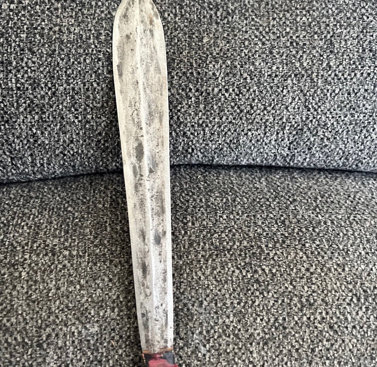 14” Antique East African Maasai Herders Sword Sheath Red - Ol Alem ...