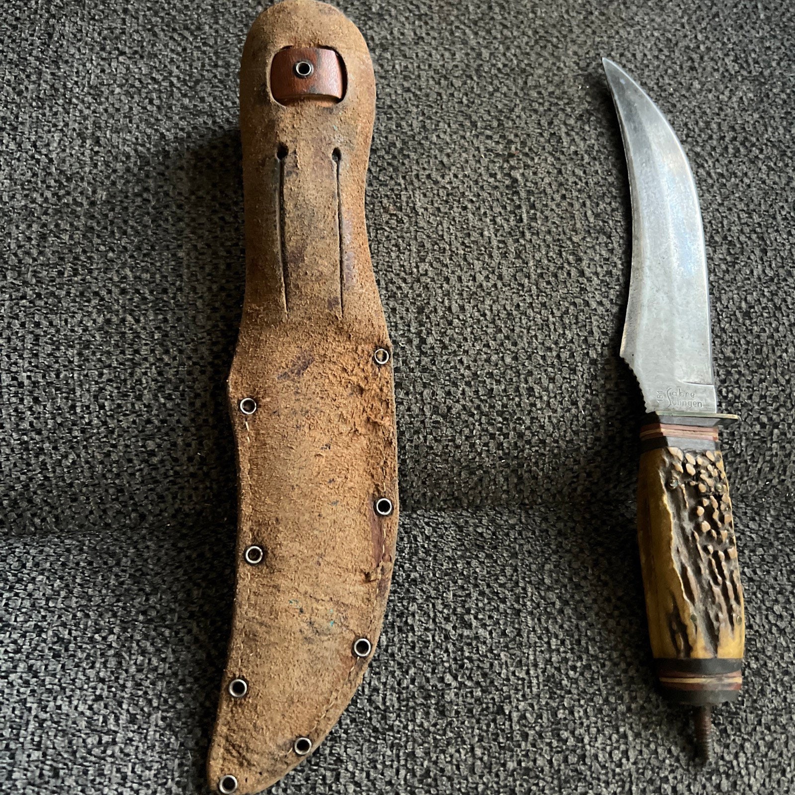 Vintage Monarch 151 Solingen Sabre Original Stag Bowie Knife - Etsy