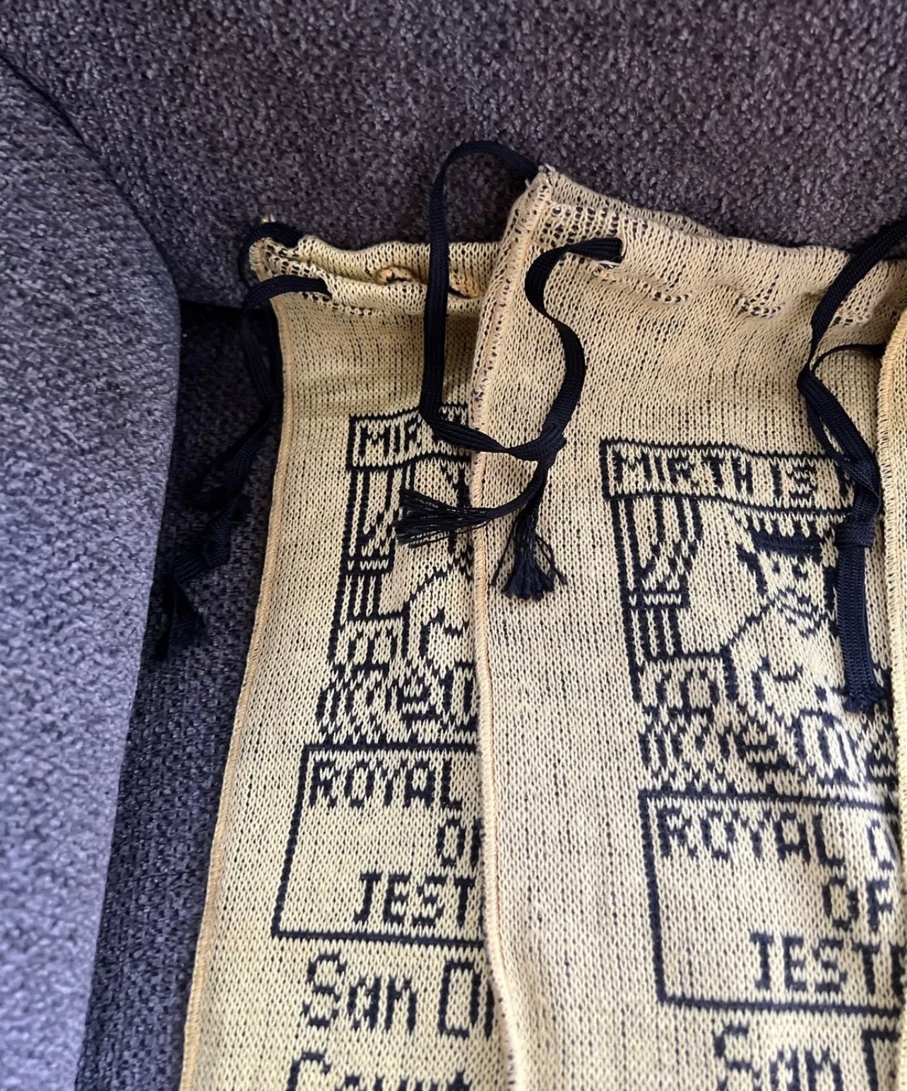 1 Vintage Mirth is King Royal Order of Jesters Drawstring Bag 1/1 on ...