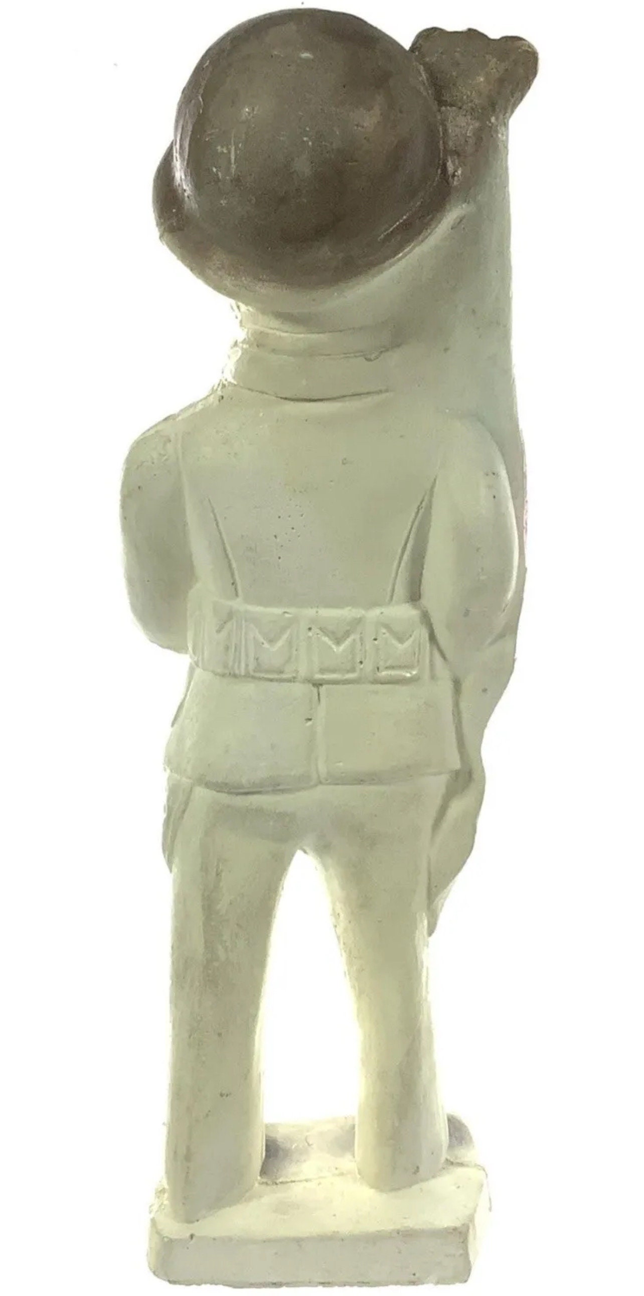 Vintage 1947 Chalkware Soldier With Flag Statue Arizona State Fair 1/1 ...