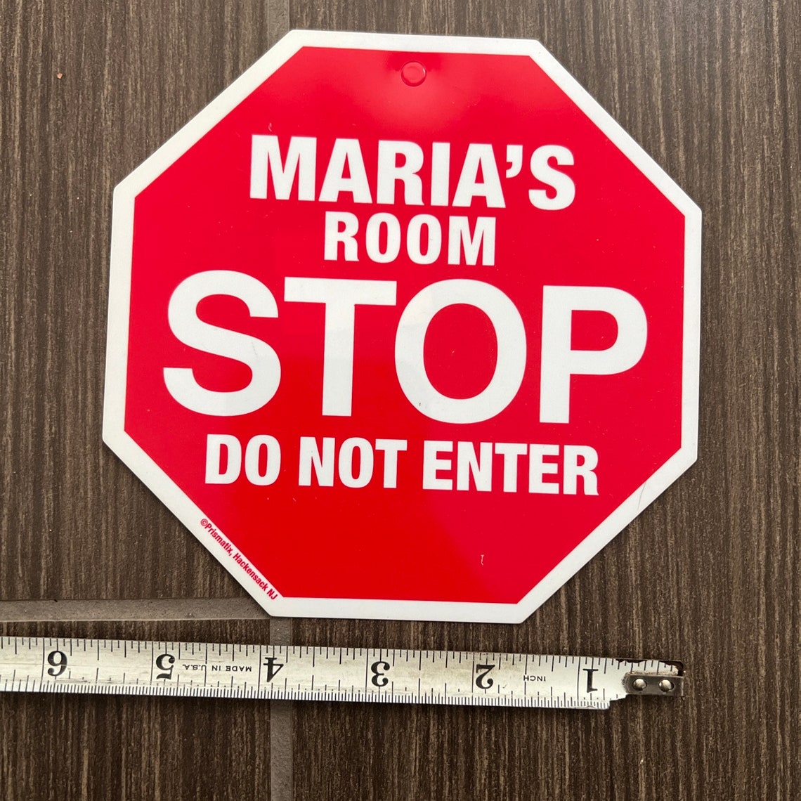 ONE Kids Room 6” Hanging Stop Sign Do Not Enter Many Names Available - Etsy