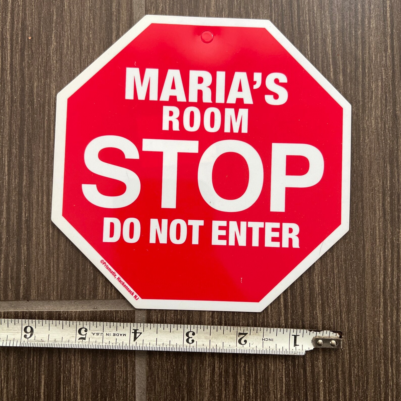 ONE Kids Room 6” Hanging Stop Sign Do Not Enter Many Names Available - Etsy