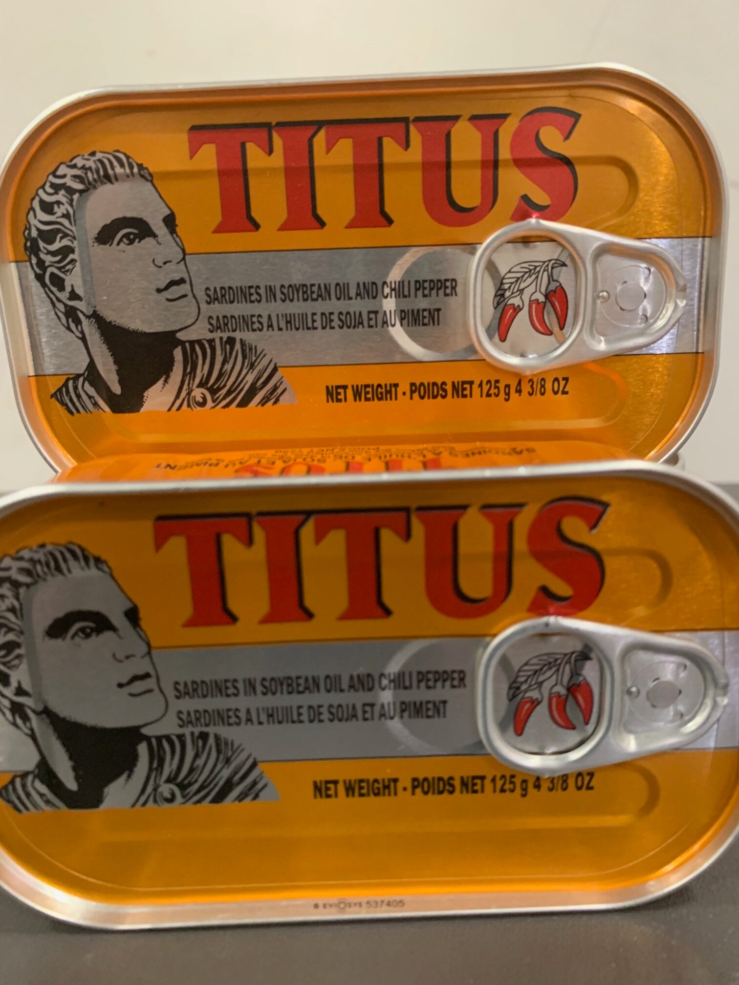 Titus Sardines in Soybean Oil and Chili Pepper 125g, ****6 CANS*** - Etsy
