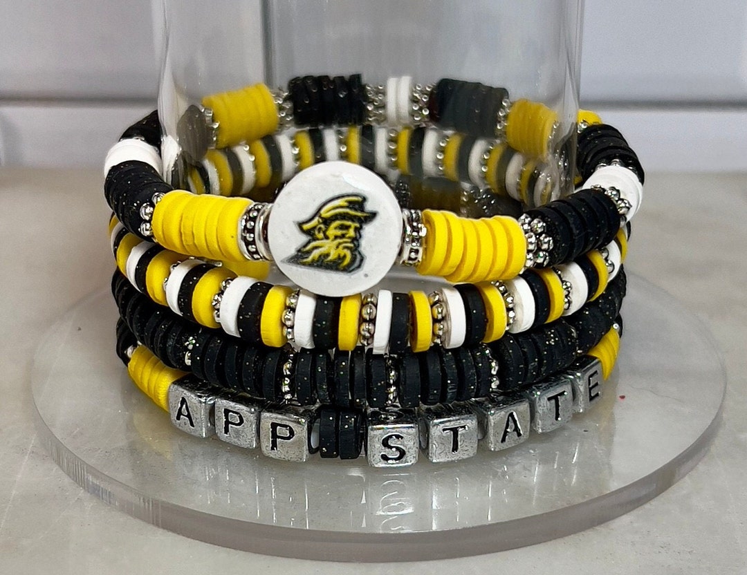 APPALACHIAN STATE Game Day Stack Bracelets Mountaineers ASU College ...