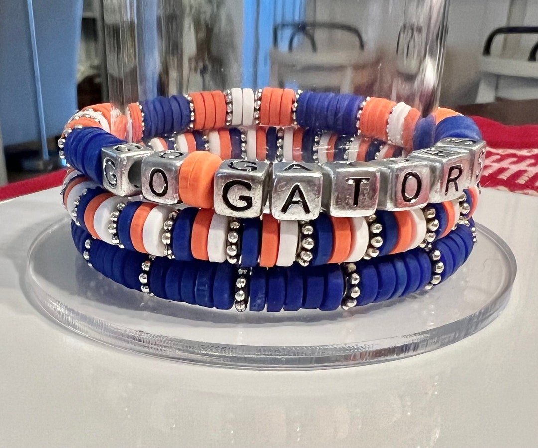 BLUE and ORANGE Game Day Stack Bracelets | Gators | College Game Day ...