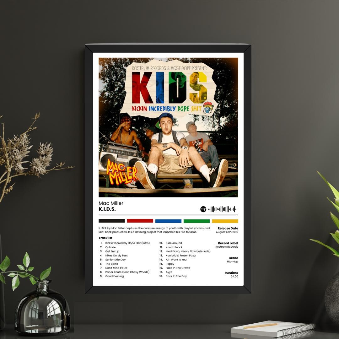 K.I.D.S. by Mac Miller Album Poster 11x17 - Etsy