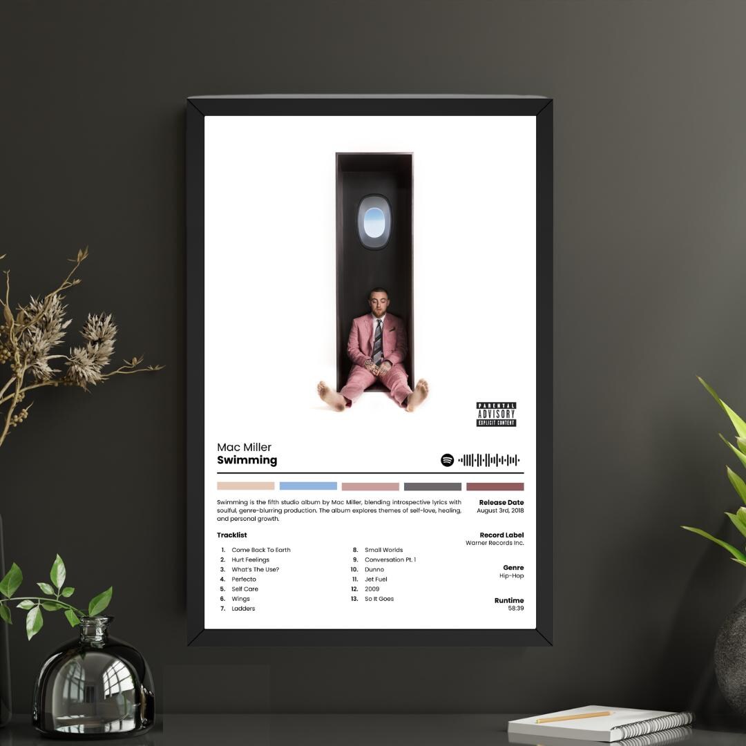 Swimming by Mac Miller Album Poster 11x17 - Etsy