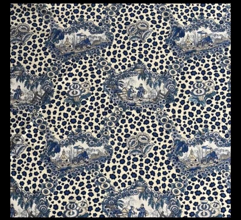 BRUNSCHWIG & Fils New Chinese Leopard Chinoiserie Toile, Hand Print - Etsy