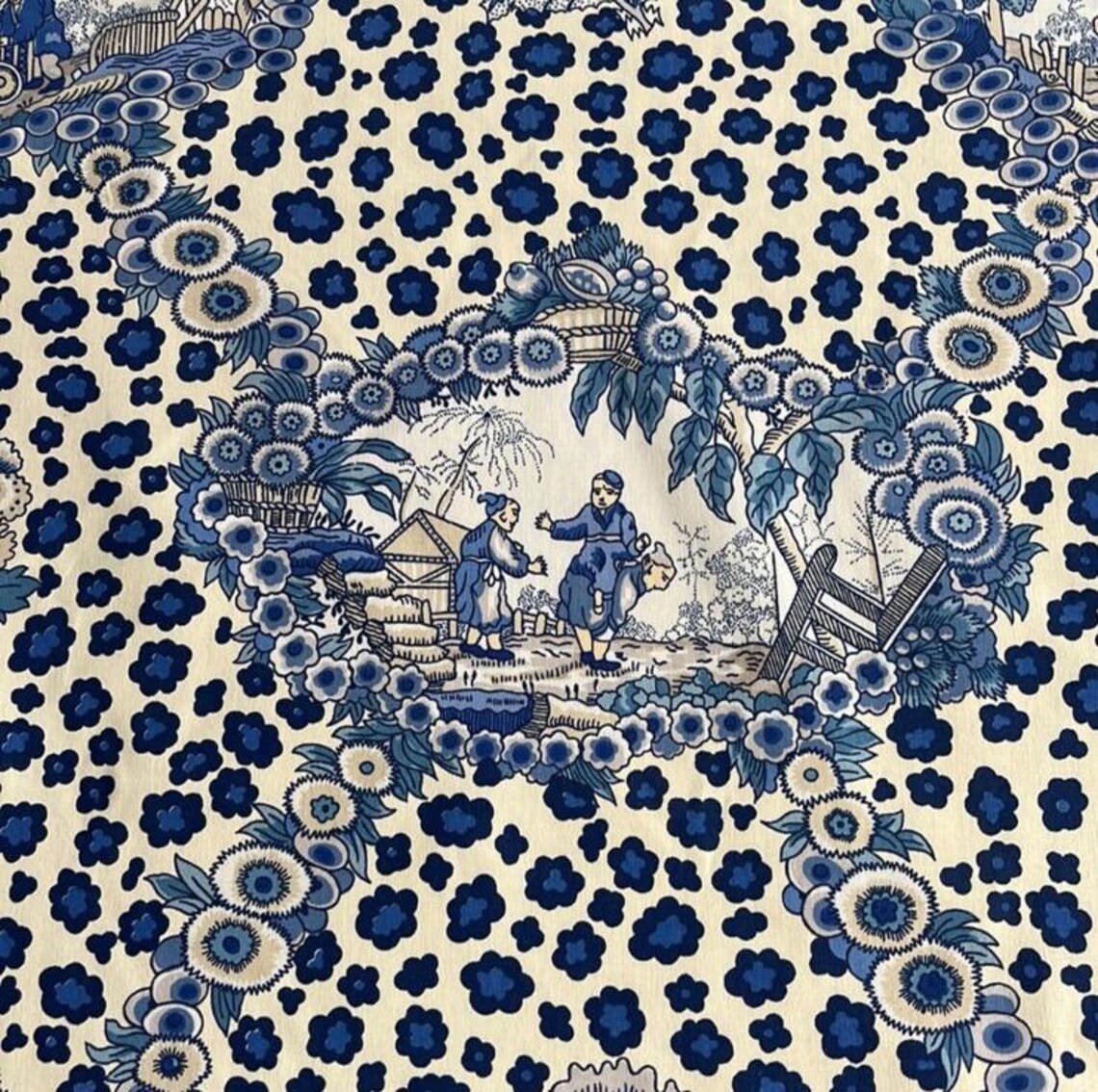 BRUNSCHWIG & Fils New Chinese Leopard Chinoiserie Toile, Hand Print - Etsy