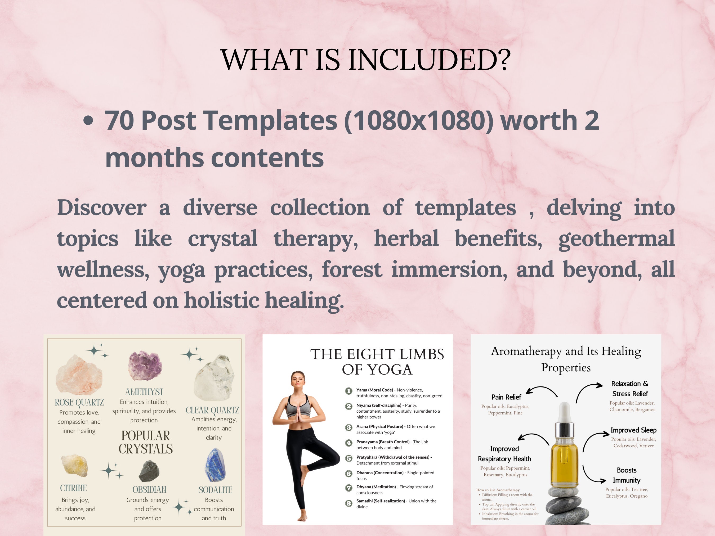 70 Healing Instagram Template | Done for You | Spiritual Coach ...