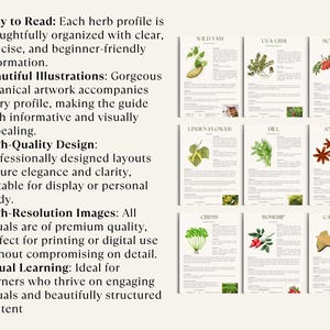 140 Printable Herb Profiles | Botanical Reference | the Herbal Handbook ...