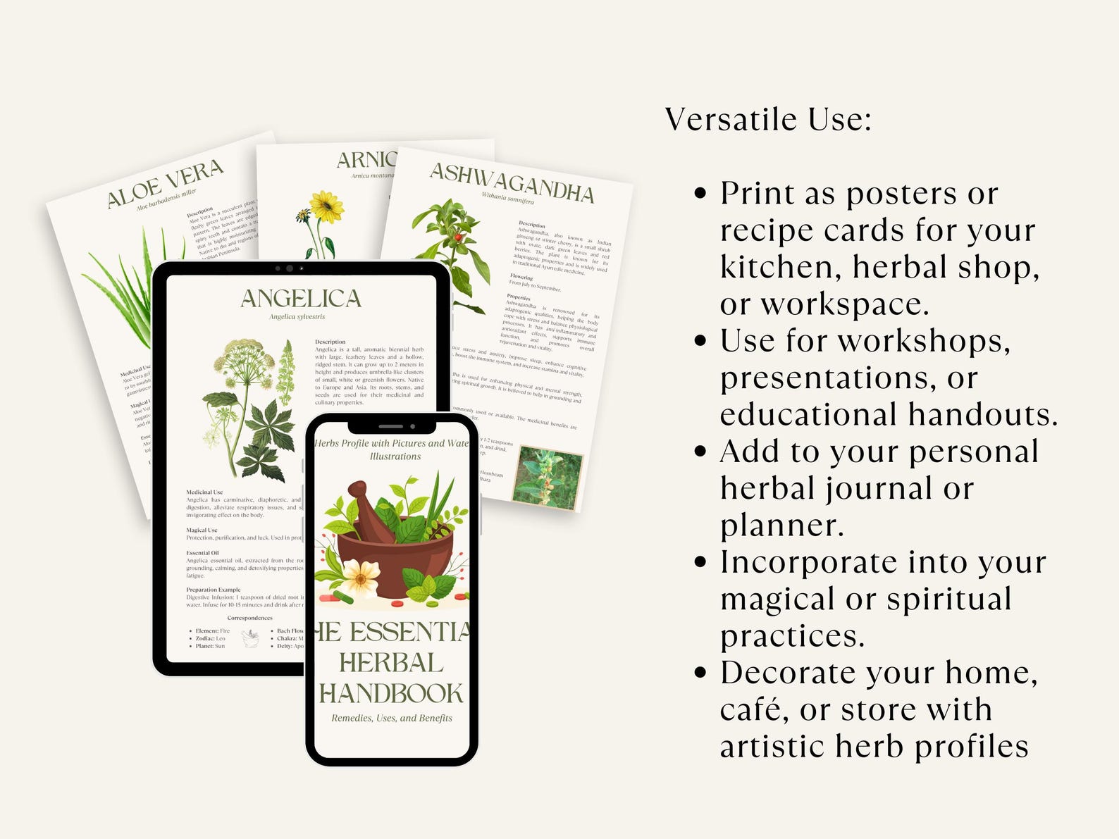 140 Printable Herb Profiles | Botanical Reference | the Herbal Handbook ...
