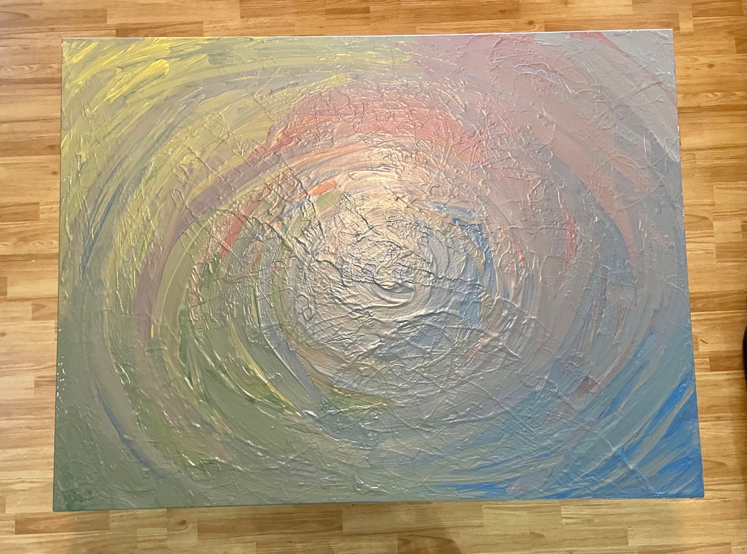 All the Colors Mixed Together, Wall Paint Art - Etsy