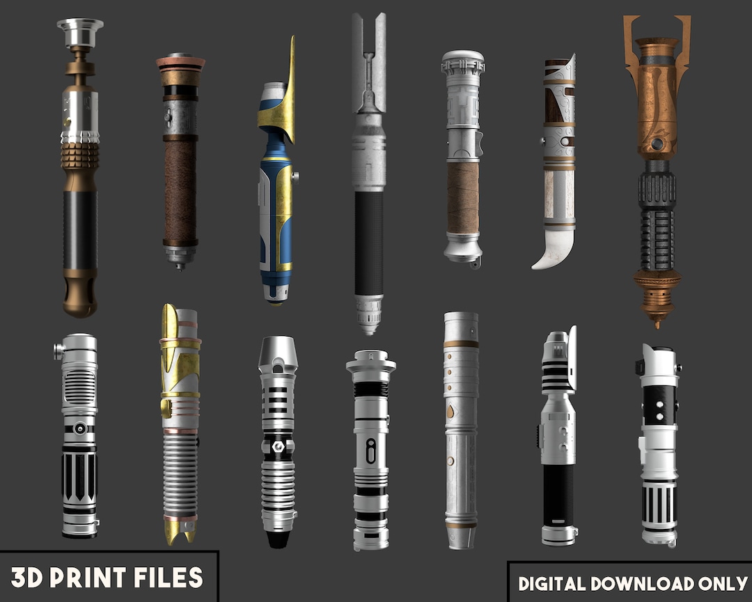 Jedi Fallen Order Lightsabers 3D Printable Model Download Star Wars ...