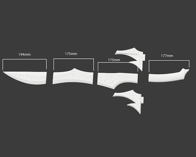 Seraph Blade Sword and Kindjal Dagger Bundle - 3D Model Digital ...