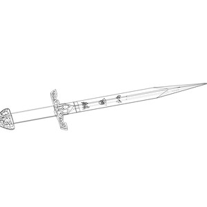 Seraph Blade Sword and Kindjal Dagger Bundle - 3D Model Digital ...
